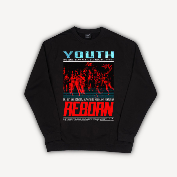 Свитшот облегченный ЮНОСТЬ™ «Reborn»